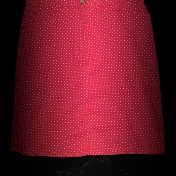 bill blass | Skirts | Vintagebill Blass Red And White Polka Dot Skirt ...